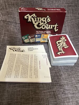 John Johnson's Game King's Court Card Game 1983 Complete with Original ...