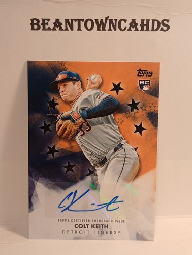 2024 Topps Update Colt Keith Baseball Star Autograph 166/199 Detroit ...