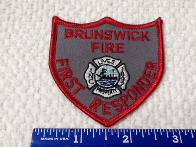Brunswick Fire Department Dept FD Rescue First Responder EMS Patch GA 2 ...