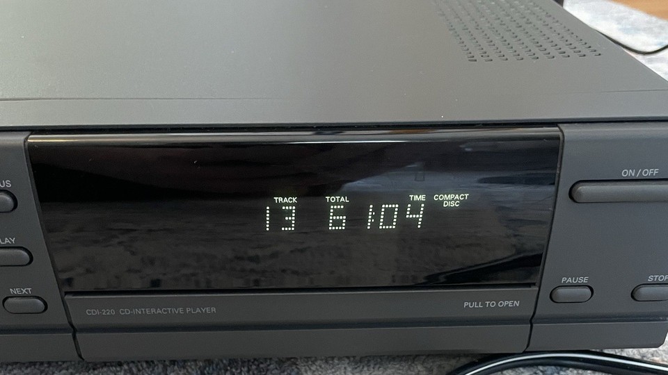 Philips CDi 220 Console Interactive Compact Disc Player Works, Read ...