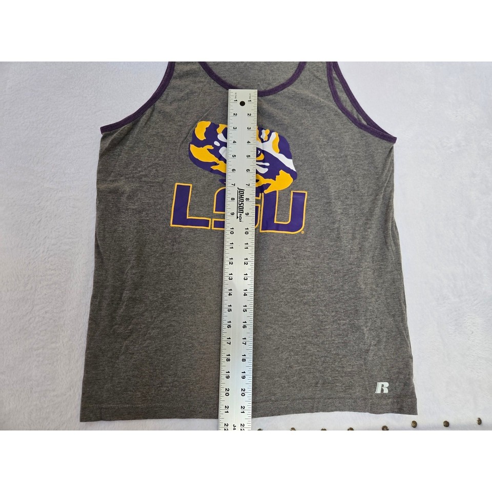 Russell Athletic LSU Tank Top | Men's L (42-44) | Tigers | Heather Gray ...