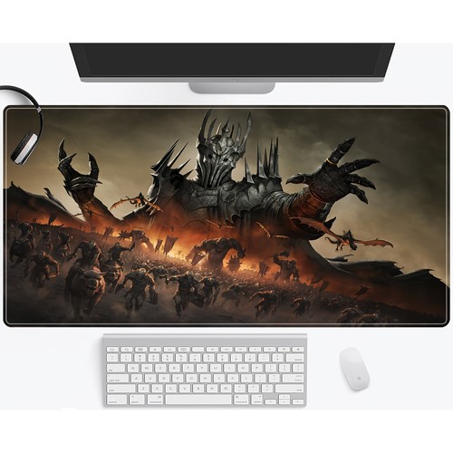 [Fantasy Gaming Mouse Pad] 1pc Fantasy Nazgul Army vs Troll Orcs Gaming ...