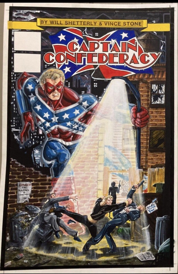 Captain Confederacy Original Comic Art Cover Collection | eBay
