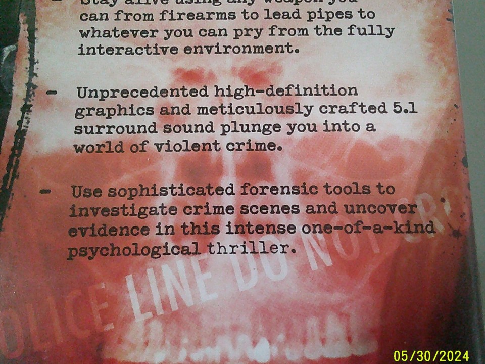 Condemned: Criminal Origins (2005) + Condemned 2: Bloodshot (2008) Xbox ...