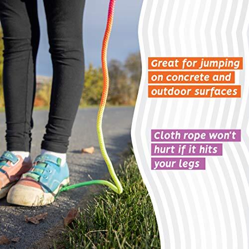 Anna's Rainbow Rope; Durable Outdoor Tie-Dye Cloth Jump Rope for Kids ...