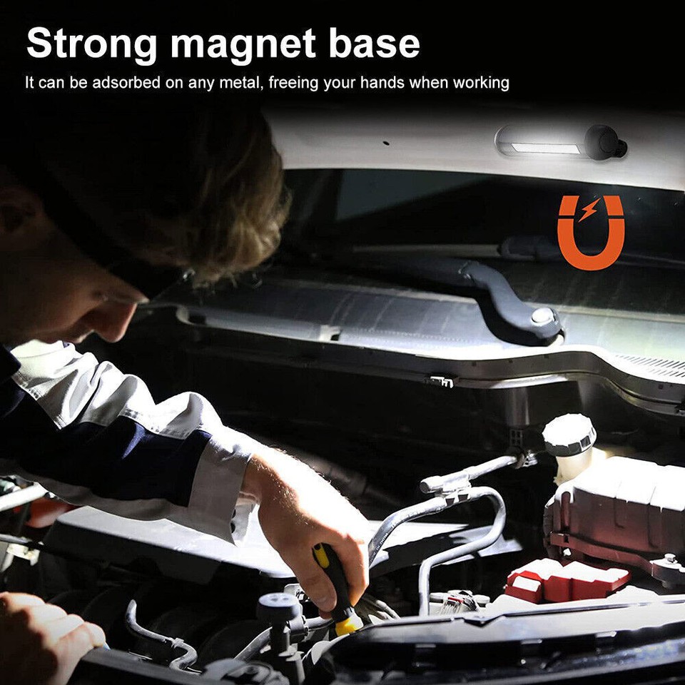 1-20 Pack USB COB LED Flashlight Work Light Magnetic Super Bright Torch ...