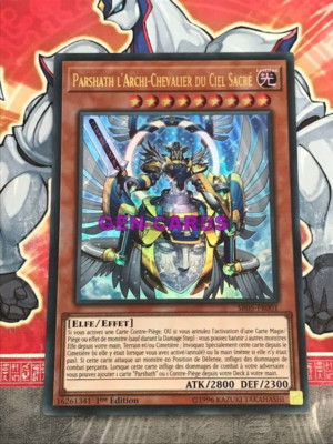Carte Yu Gi Oh PARSHARTH L'ARCHI-CHEVALIER DU CIEL SACRE SR05-FR001 | eBay