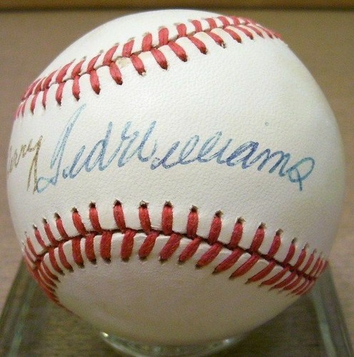 Ted Williams & Bill Terry Signed NL Baseball - JSA | eBay