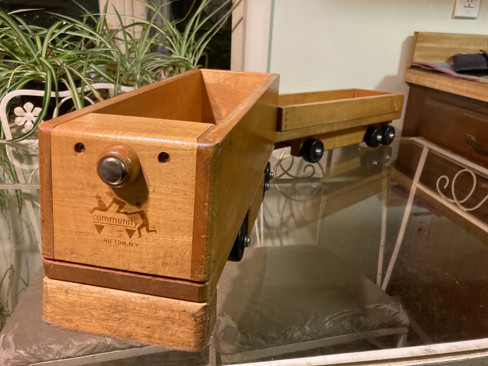 Vintage Community Playthings Rifton Large Wooden Loco and Low Gondola ...