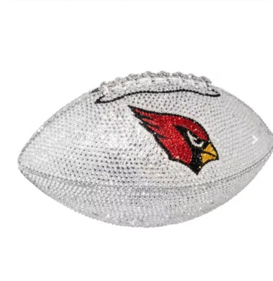 ARIZONA CARDINALS OFFICIAL SIZE SWAROVSKI CRYSTAL FOOTBALL,NFL bling ...