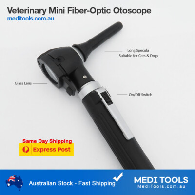 Pet Otoscope, Veterinary, Fiber Optic, Dog, Cat, Ear Exam, Pet, Earache ...