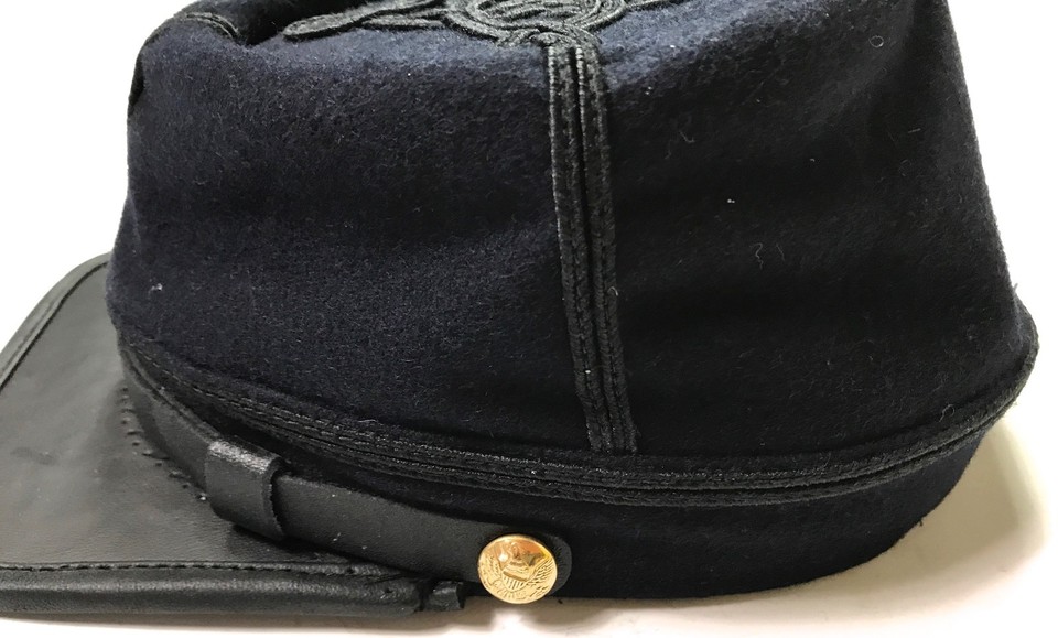 CIVIL WAR US UNION INFANTRY CAPTAIN OFFICER WOOL KEPI FORAGE CAP HAT ...