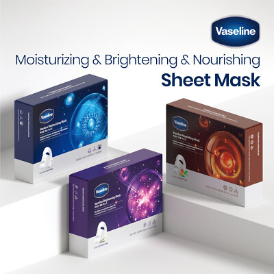Vaseline Facial Mask Sheet Skin Care Essence Face Mask (10 Sheets) | eBay