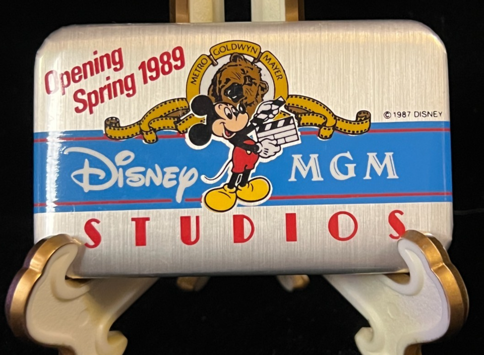 WDW Disney MGM Studios Opening Spring 1989 Mickey Mouse Button Pin- New ...