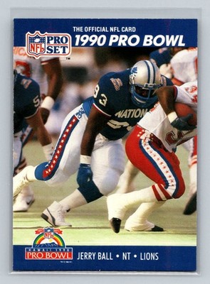 1990 Pro Set Pro Bowl #381 Jerry Ball Detroit Lions Football Card | eBay