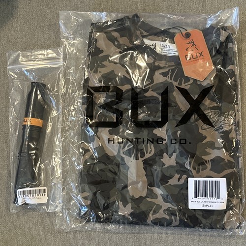 BUX Hunting Performance Crew Camo LS T Shirt Buck Deer Size Small ...