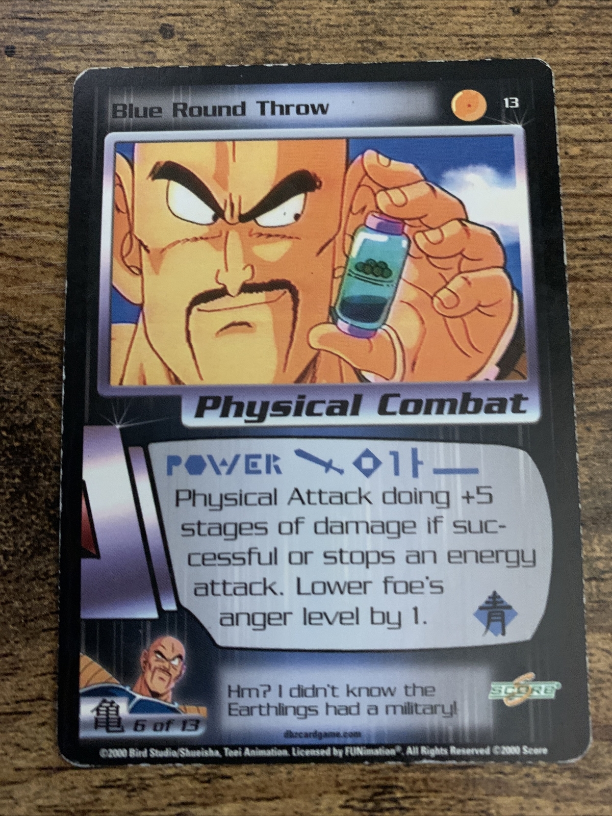 DBZ CCG Score Blue Round Throw Saiyan Saga | eBay