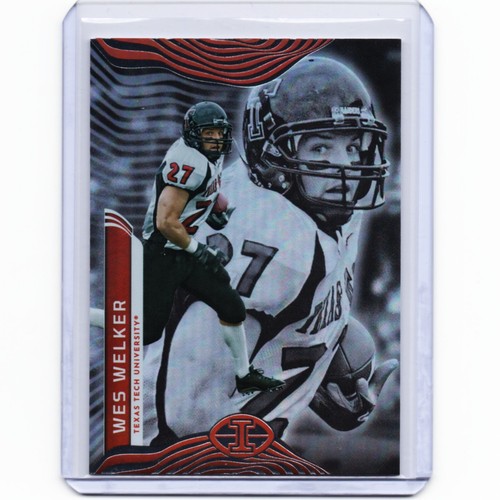 Wes Welker SILVER HOLO Chronicles Draft Picks Illusions Card Texas Tech ...