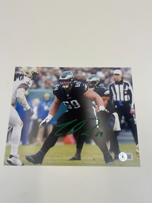 Landon Dickerson Autographed Philadelphia Eagles 8x10 Photo Beckett COA ...
