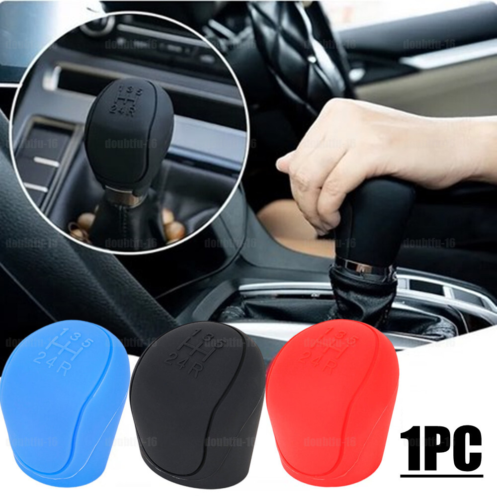 Universal Car Gear Hand Shift Knob Protector Cover Silicone Non-Slip ...