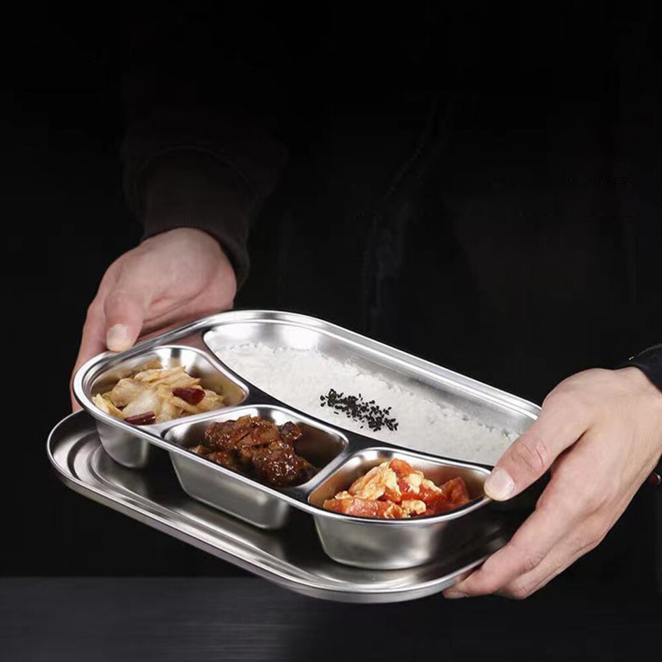 Divided Food Plates Section Dinner Trays Compartment Dinner Trays | eBay