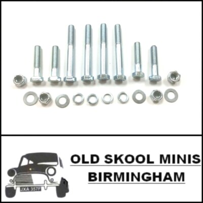 CLASSIC MINI EARLY REAR SUBFRAME BOLT KIT PRE 1976 AUSTIN ROVER MORRIS ...