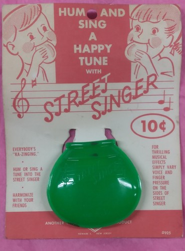 Vintage Hum and Sing A Happy Tune with Street Singer - NOS | eBay