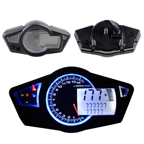 15000 RMP Digital Tachometer Odometer Speedometer Motorcycle Sctoor ...