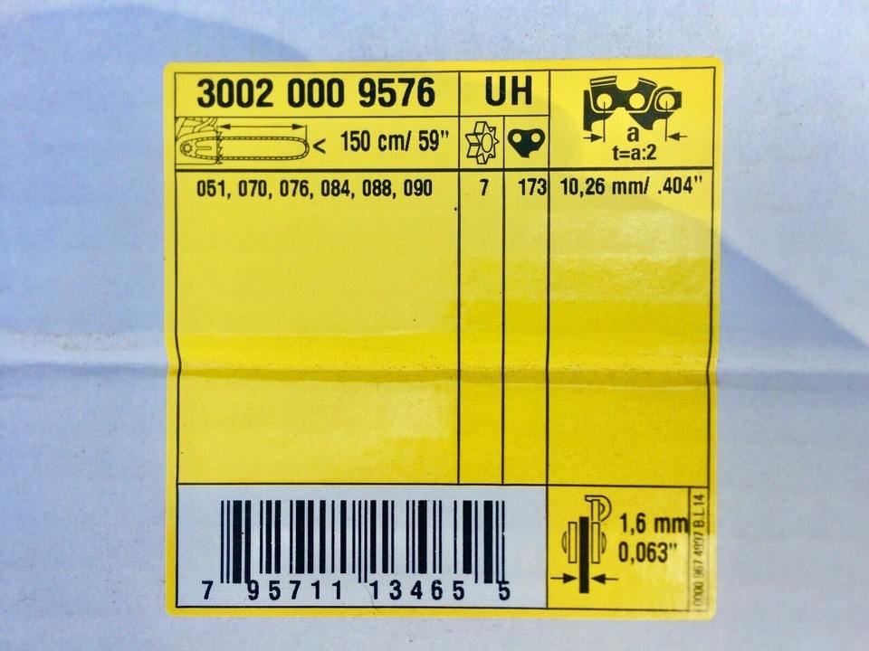 STIHL 59 inch ROLLOMATIC ES .404 x .063" Large Mount Slabbing Bar #3002 ...