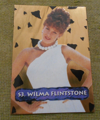 1995 THE FLINTSONES GOLD FOIL CARD - S3 WILMA FLINTSTONE | eBay