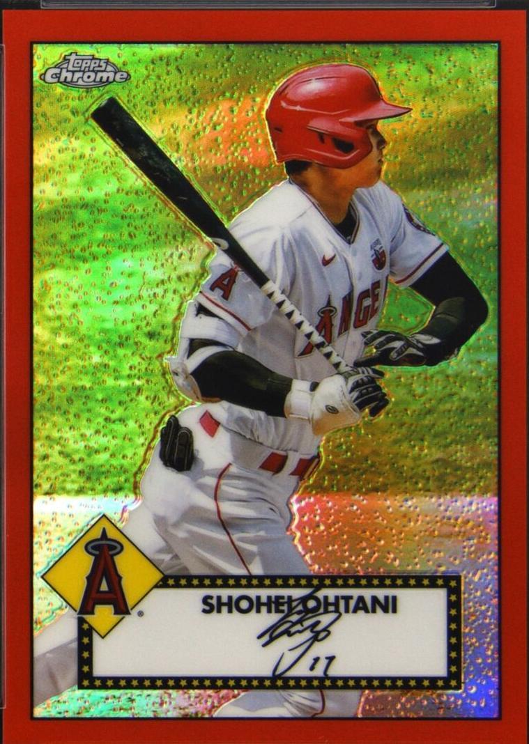 2021 Topps - Chrome 1952 Topps Redux Shohei Ohtani #TC52-43 Red ...