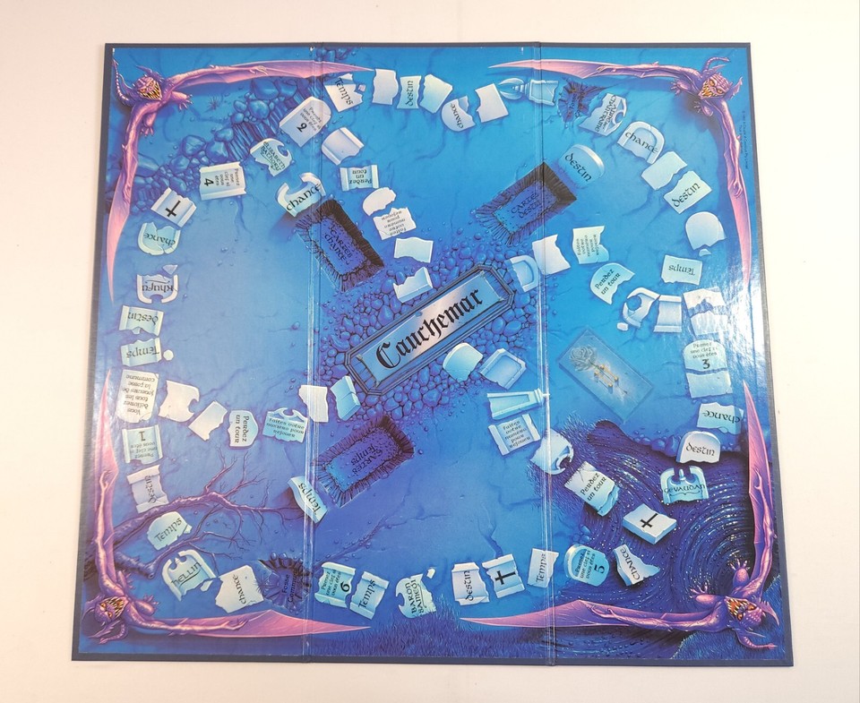 Vintage 1991 Nightmare, ATMOSFEAR Complete Board Game FRANCAIS FRENCH ...