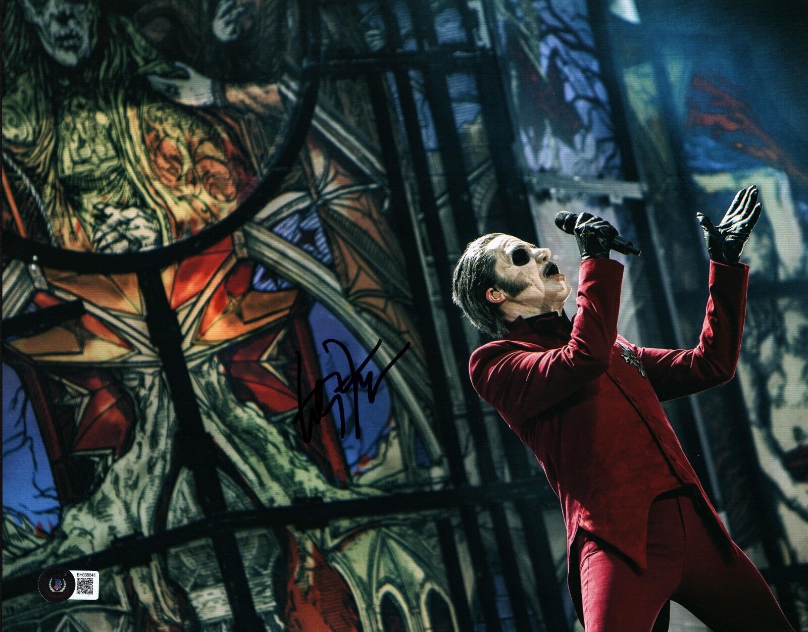 Ghost Tobias Forge Signed Autographed 11x14 Photo Papa Emeritus Band ...