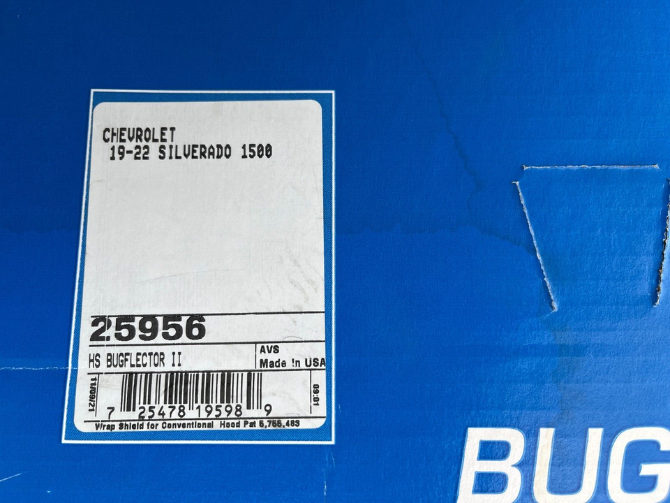 25956 AVS Bugflector II Smoke Hood Protector 2019-23 Chevrolet ...