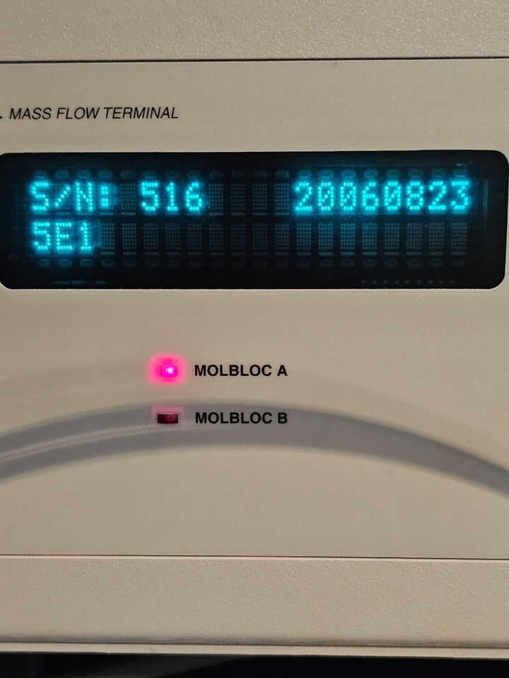 Fluke Molbox/Molbloc RFM Reference Flow Monitor Mass Element 5E1-VCR-V ...