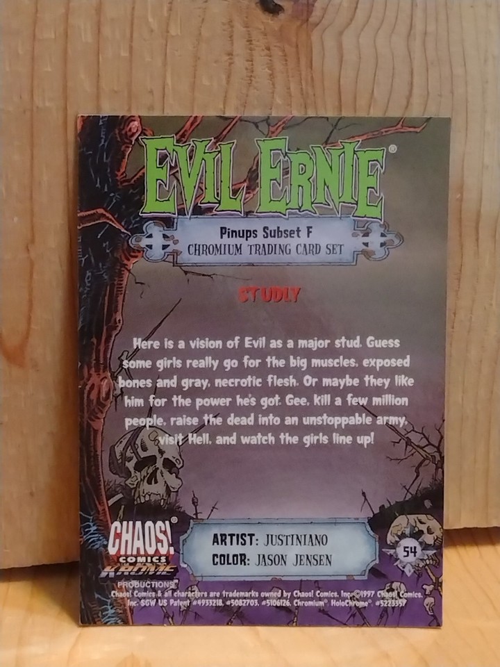 1997 EVIL ERNIE MASTER OF ANNIHILATION Chromium #54 STUDLY K1 | eBay