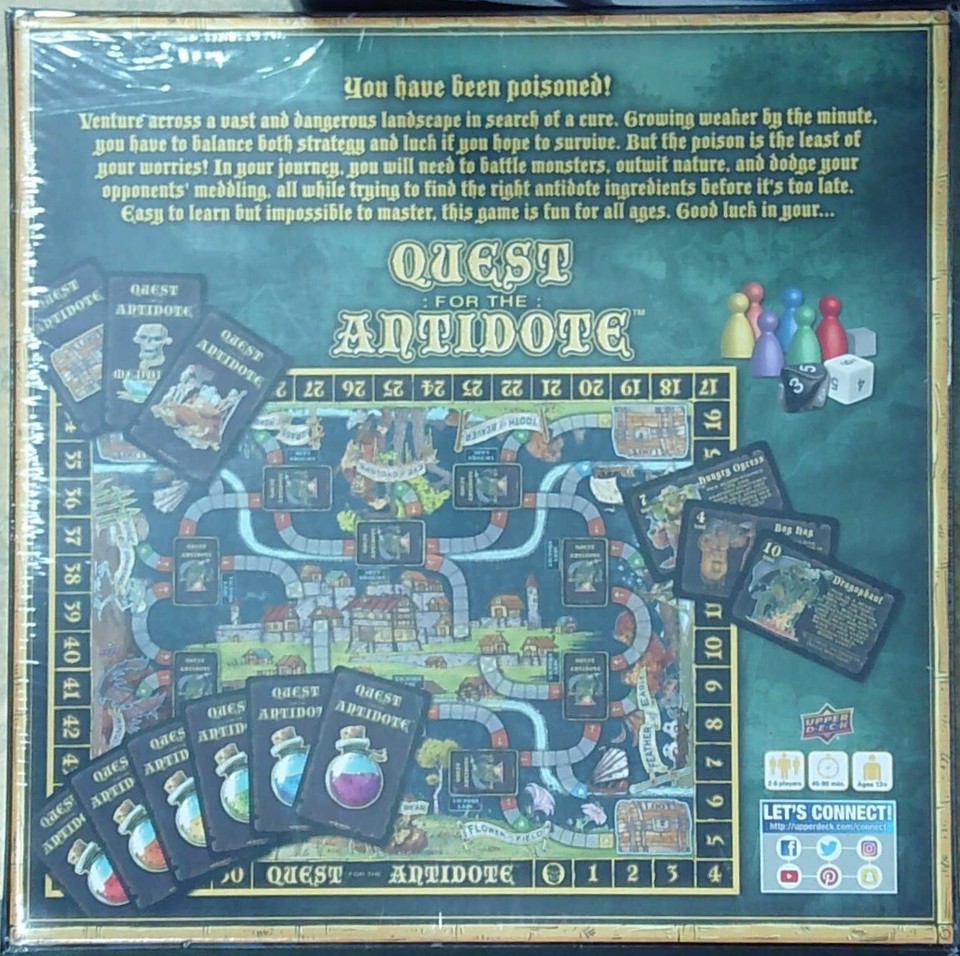 QUEST FOR THE ANTIDOTE BOARD GAME (UPR 87296) | eBay