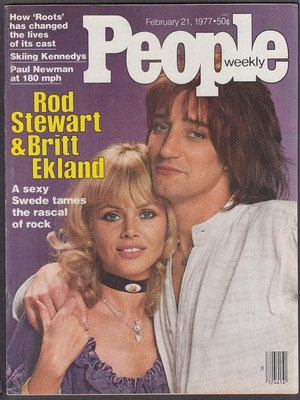 PEOPLE Britt Ekland Rod Stewart Paul Newman 2/21 1977 | eBay