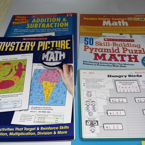 Scholastic Teaching Grades 2-3 Math 4 Book Lot | eBay