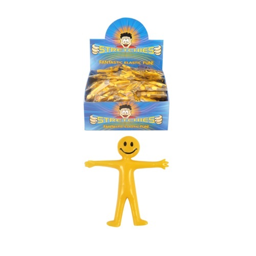 24 Fun Stretchy Men Smiley Party Bag Filler Loot Kids Mini Stretch Man ...