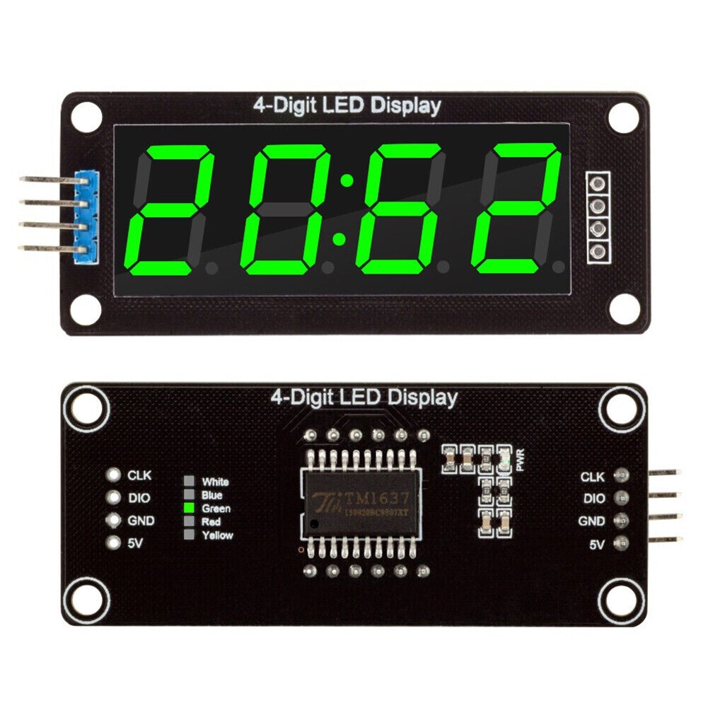 TM1637 RGB 4Bits Digital LED Clock Tube Display for Arduino Easy to Use | eBay