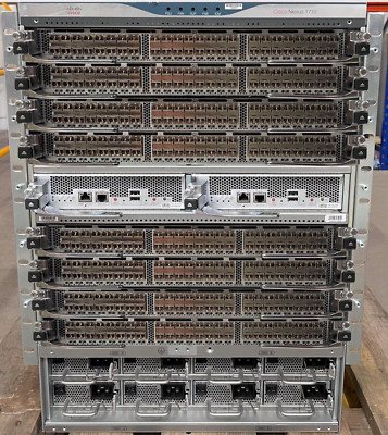 Cisco Nexus 7710 8x N77-F348XP-23 with 384x SFP-10G-SR Network Switch ...