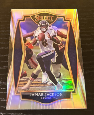 2020 Panini Select Lamar Jackson Premier Level Silver Prizm | eBay
