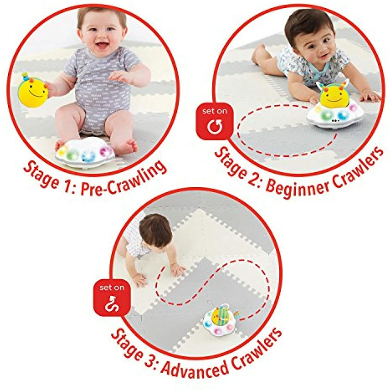 Skip Hop Explore & More Follow-me Bee 3-Stage Developmental Learning ...