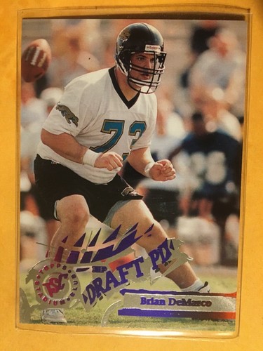 1995 Topps Stadium Club #D448 Jaguars Brian DeMarco Rookie Football ...