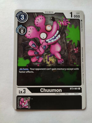 Chuumon BT3-061 Digimon Card Game | eBay