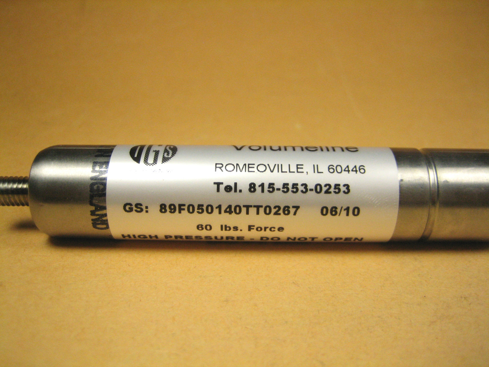 Volumeline 89F050140TT0267 High Pressure Gas Shock | eBay