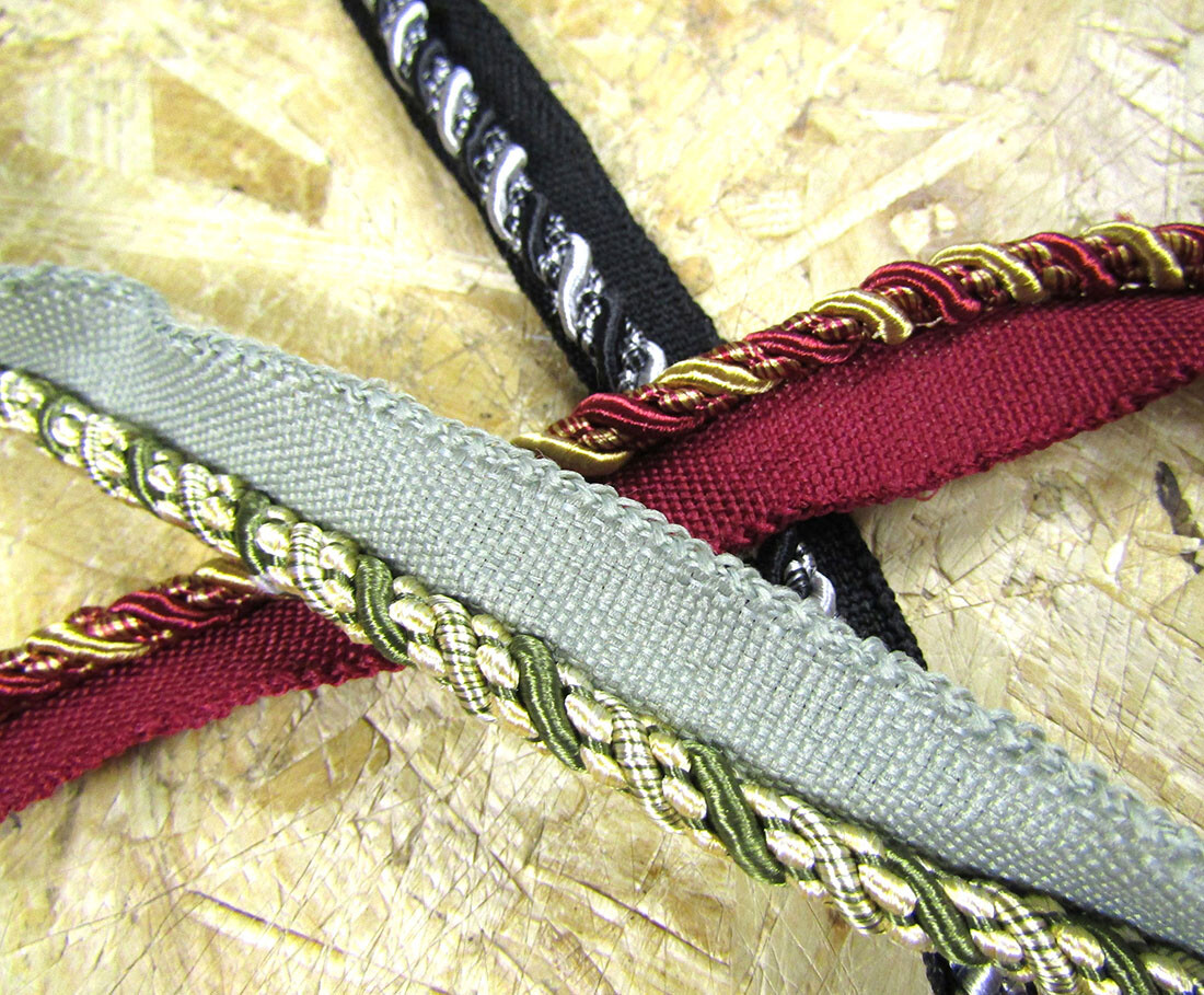 Multicolor 7mm Flanged Piping Cord Piping For Cushions Upholstery ...