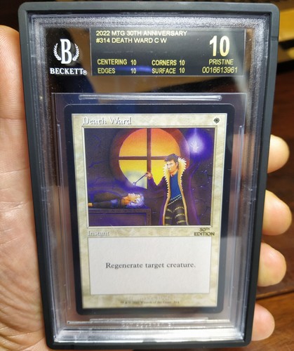 Magic: DEATH WARD 30th ANNIVERSARY Edition BLACK LABEL Beckett BGS 10 ...