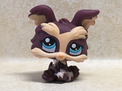 Littlest Pet Shop LPS #1473 Yorkshire Terrier Puppy Dog Blue Dot Eyes ...